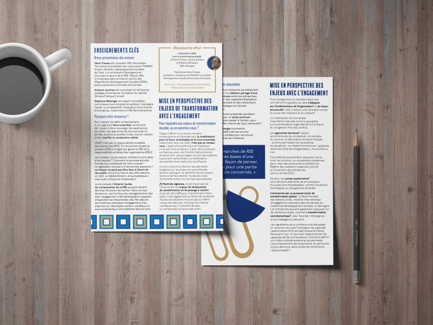 Ressource #12 « Comprendre la RSE, levier de transformation durable ...